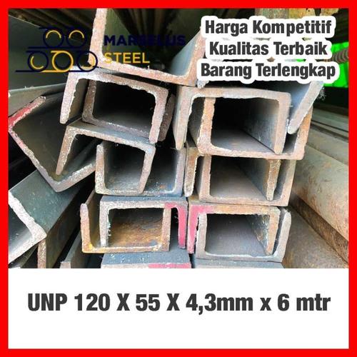 Jual UNP 125 - Besi Kanal U / UNP channel / 125 x 65 x 5mm 6meter ...