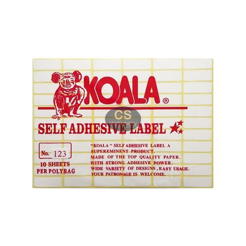 Jual Kertas Sticker Label Koala 103, 107, 108, 109, 111, 121 - 105 ...