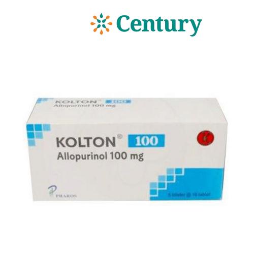 Jual KOLTON 100 MG 1 BLISTER ISI 10 TABLET/ALLOPURINOL/OBAT ASAM URAT ...