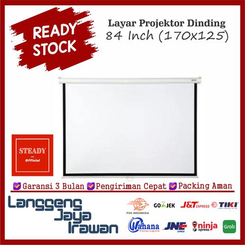 Jual Layar Proyektor 100 inch in 120 x 220 cm Screen Projector Wall ...
