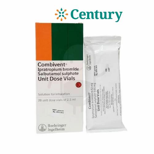 Jual COMBIVENT 2,5 ML UDV 1 STRIP ISI 10 VIAL/IPATROPIUM/SALBUTAMOL ...