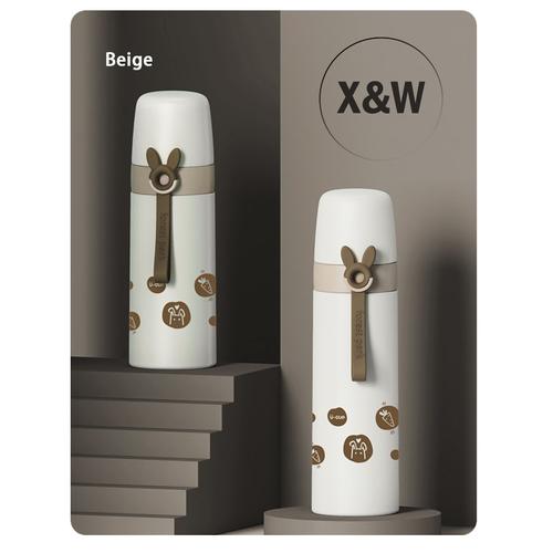 Promo X&W Botol Minum J2291 Nicole Rabbit Vacum Flask 350ml + Handle ...