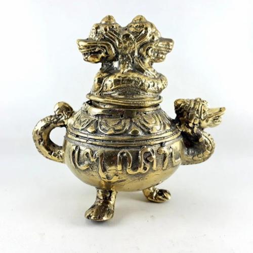 Jual Cupu Manik Kuningan Naga Raja Kembar Gambar Aksara Jawa - Kab ...