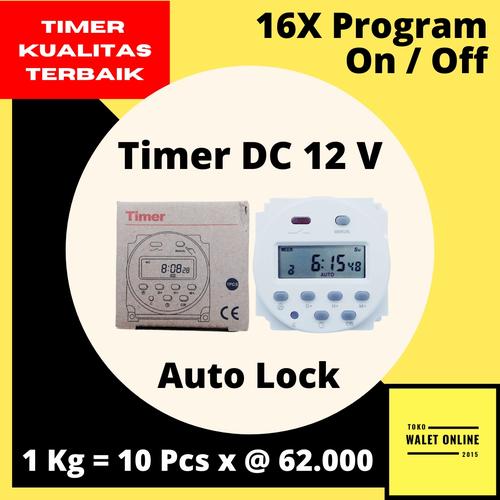 Jual TIMER DIGITAL 12V DC 16A PROGRAMABLE SWITCH AUTO ON/OFF - Jakarta ...