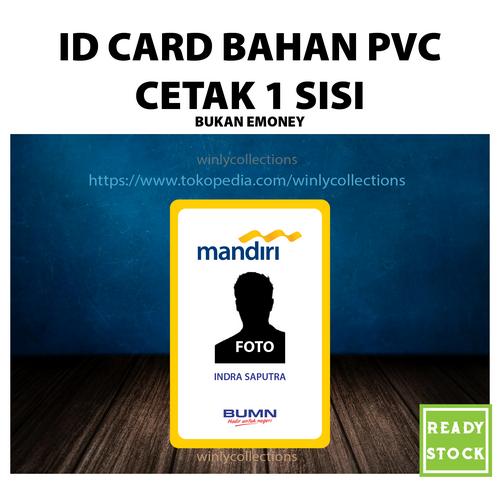 Jual Edisi Custom Kartu ID CARD Bahan PVC - 1 SISI - - PVC EMBOS GLOSY ...