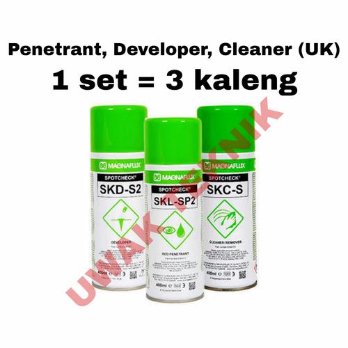 Jual 1 set Cleaner SKC S Developer SKD S2 Penetrant SKL SP2 chemical ...