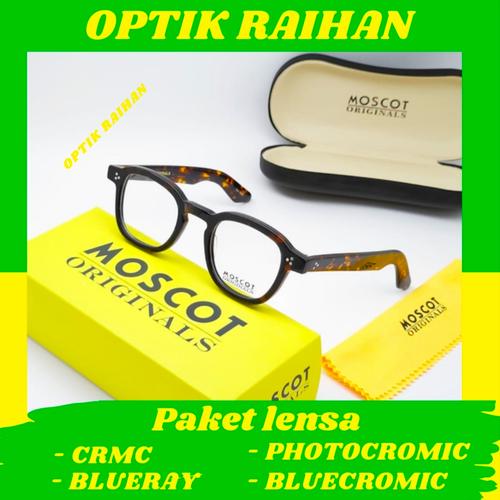 Jual Frame kacamata pria moscot momza grade original paket lensa - Hitam kilat, Frame saja ...