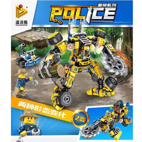 Jual Lego City Police Boat Robot Models Educational Building Blocks ...