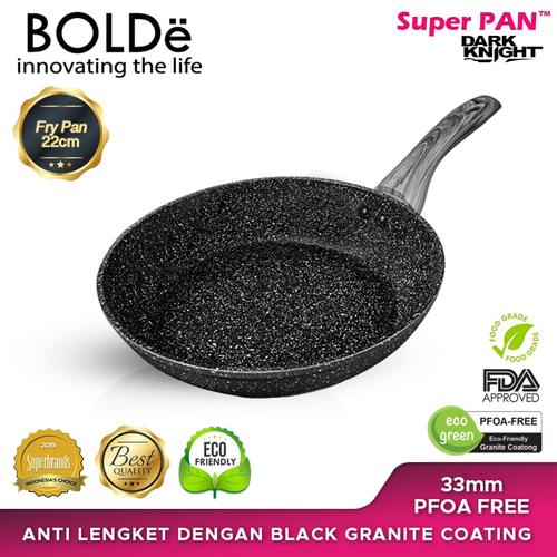 Jual BOLDe Super Pan Fry Pan 22 CM Granite Black Dark Knight Wajan ...