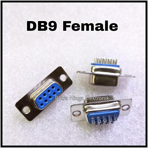 Jual Konektor DB9 Female D sub DB 9 pin gold - Kota Bandung - Putra ...