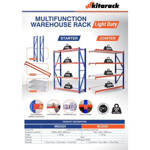 Jual KITARACK MS2020 4 LAYER STARTER RACK GUDANG MULTIFUNCTION ...