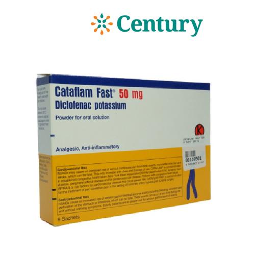 Jual CATAFLAM FAST 50MG 1 STRIP ISI 3 SACHET/ KALIUM DIKLOFENAK /RADANG ...