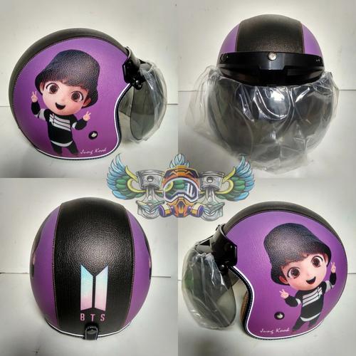 Jual HELM BOGO RETRO DEWASA BTS JUNGKOOK, TAEHYUNG,SUGA,JIN,JIMIN,J ...