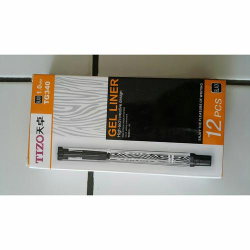 Jual Bolpoin Gel TIZO TG - 340 1.0 mm / Gel Pen Tanda Tangan TIZO TG ...