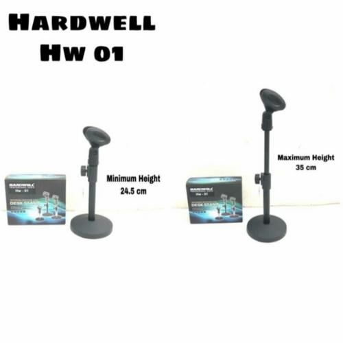 Jual STAND MICROPHONE HARDWELL HW01 ORIGINAL MIC MEJA MIMBAR DESKTOP ...