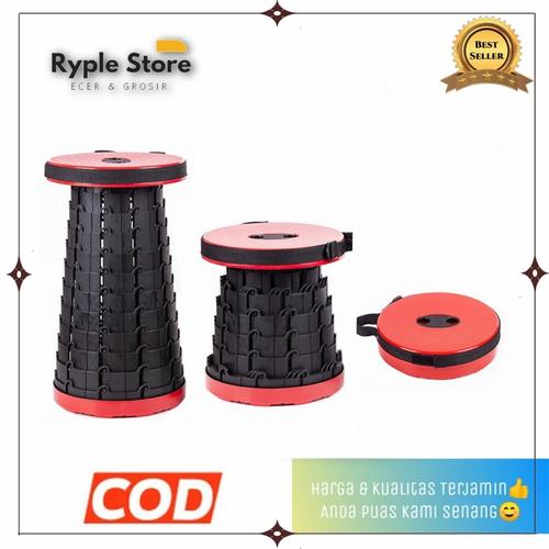 Jual Kursi Lipat Portable Telescopic Roll Bulat Bangku pancing tempat ...