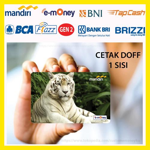 Jual KARTU EMONEY MANDIRI BCA GEN 2 BNI BRI ANIMAL HARIMAU PUTIH HEWAN ...