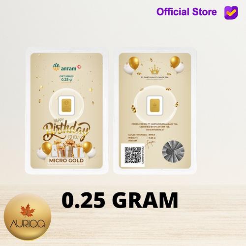 Promo LOGAM MULIA MICRO GOLD ANTAM HARTADINATA 0.25GRAM GOLD SERIES ...