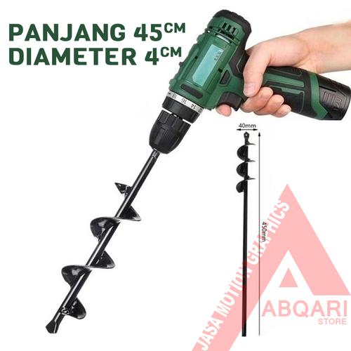 Jual mata bor tanah / mata bor biopori sumur / Earth Auger / mata bor ...