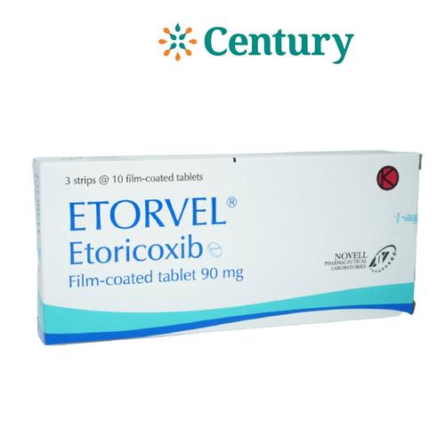 Jual ETORVEL 90MG FC 1 STRIP 10 TABLET / ETORICOXIB / ASAM URAT ...