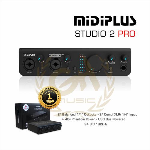 Promo MIDIPLUS STUDIO 2 PRO SOUNDCARD RECORDING MIC VOCAL ASMR PODCAST ZOOM Cicil 0% 3x - Kota ...