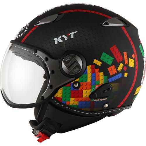 Promo HELM KYT ELSICO #5 - BLACK DOFT/BLACK/RED - M - Jakarta Pusat ...