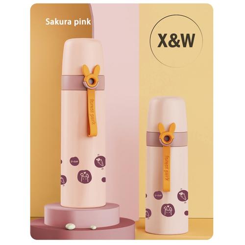 Promo X&W Botol Minum J2291 Nicole Rabbit Vacum Flask 350ml + Handle ...