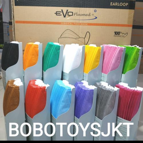 Jual MASKER EVO PLUSMED SURGICAL COLOUR LIME GREEN BOX ISI 25 PCS ...