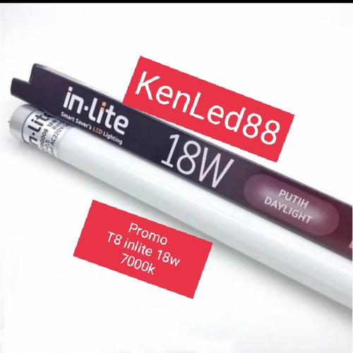 Jual LAMPU TL T8 18WATT INLITE TUBE NEON LED 18W 120CM INT8008 1200MM ...