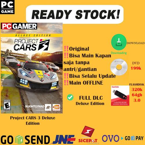 Promo Project CARS 3 Deluxe Edition PC ORIGINAL + DLC - DVD 36GB - Kota ...