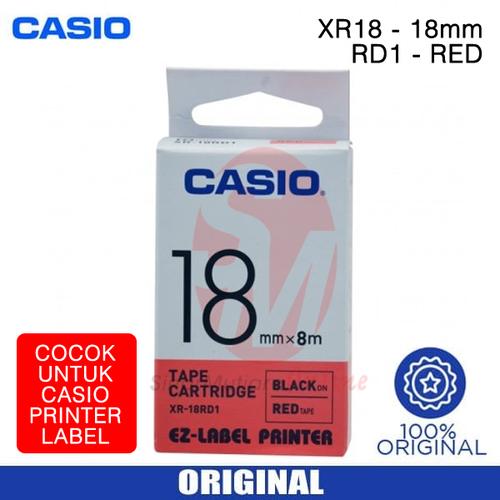 Jual PITA LABEL CASIO XR 18 RD1 RED - Jakarta Barat - SinarMutiara ...