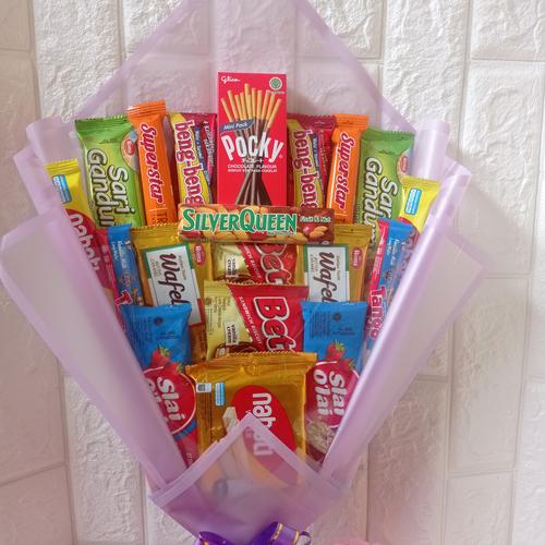 Jual Bucket Snack / Snack bauquet, sidang, wisuda, ultah, CHOCO H18 ...