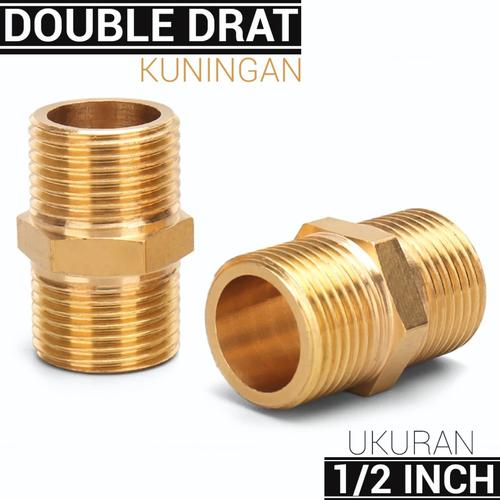 Jual Double nepel 1/2 kuningan sambungan pipa double drat luar 1/2" - Kota Depok - ardestoreid ...