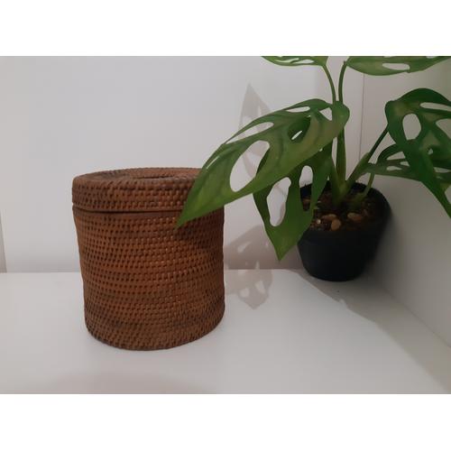 Jual Kotak Tisu Bulat Ate / Rotan / Anyaman Khas Bali, Handmade - Kota ...