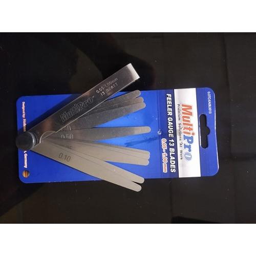 Jual Multipro Feeler Gauge 13 Blades 0.05-1.00mm/Fuller Gauge Alat Ukur ...