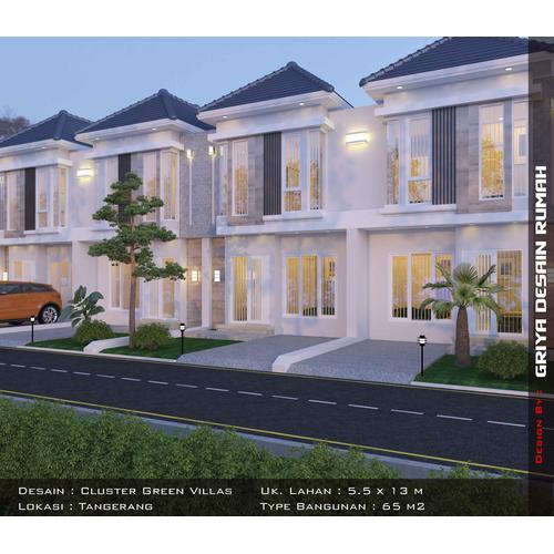 Jual Gambar desain rumah minimalis 2 lantai type 65 lebar 5 meter - Kab ...