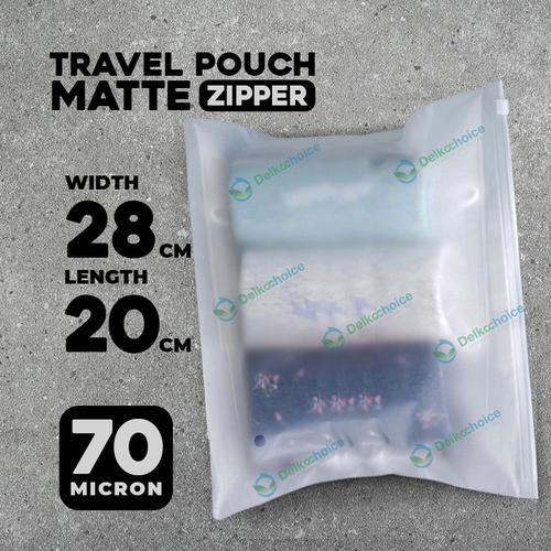 Jual PLASTIK ZIPPER STORAGE BAG POUCH TRAVEL 28X20 - MATTE, 28CM X 20CM ...