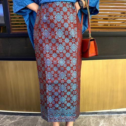 Jual rok songket/rok songket panjang - biru royal, SM - Jakarta Utara ...