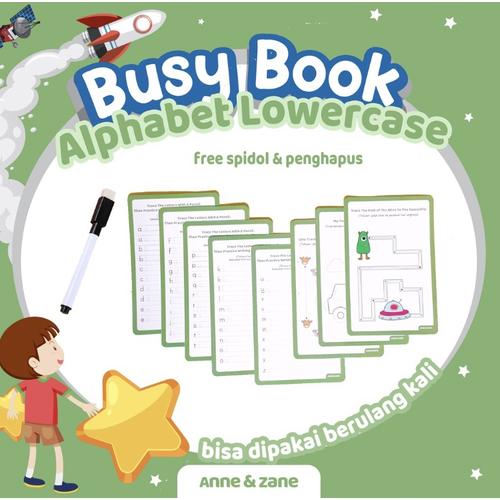Jual Busy Book Series Letter A-Z Lowercase / Busy Book / Wipe and Clean ...