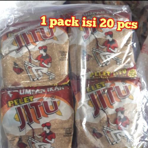 Jual pelet jitu topi merah umpan mancing ikan 1 pack isi 20 pcs umpan ...