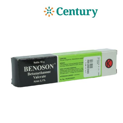 Jual BENOSON 0.1% CREAM 15GR / BETAMETASON / ANTI INFLAMASI - Jakarta ...