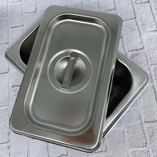 Jual Chafing dish insert 1/9 10 cm + tutup gastronom food pan lid tebal ...