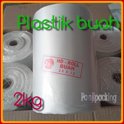 Jual Plastik Buah 20x32 Plastic 2kg Sayur Telur Supermarket Roll Gulung ...