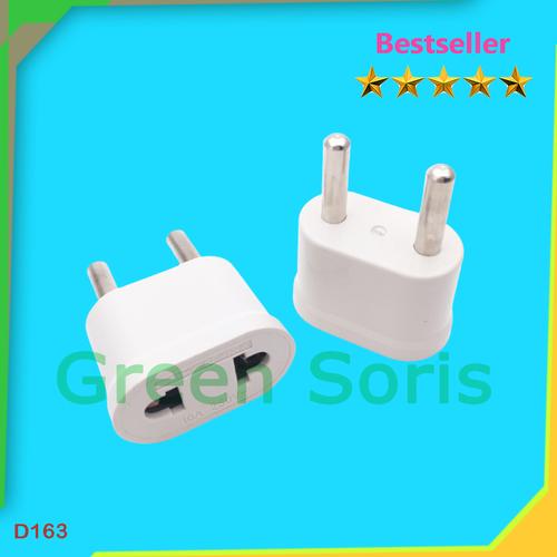Jual Adapter colokan Listrik tambahan US ke EU standar rumah 1 pcs ...