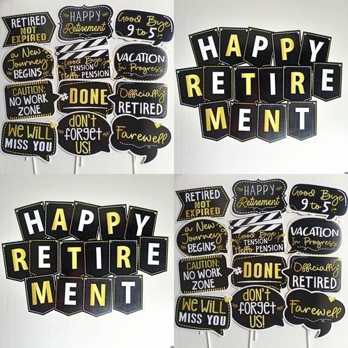 Jual READY STOCK HAPPY RETIREMENT PROPS PHOTO BOOTH - PROPS ONLY - Kota ...