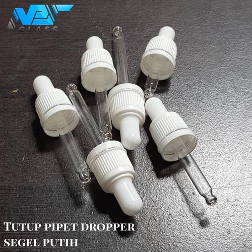 Jual tutup dropper pipet segel putih / tutup botol pipet/tutup botol ...