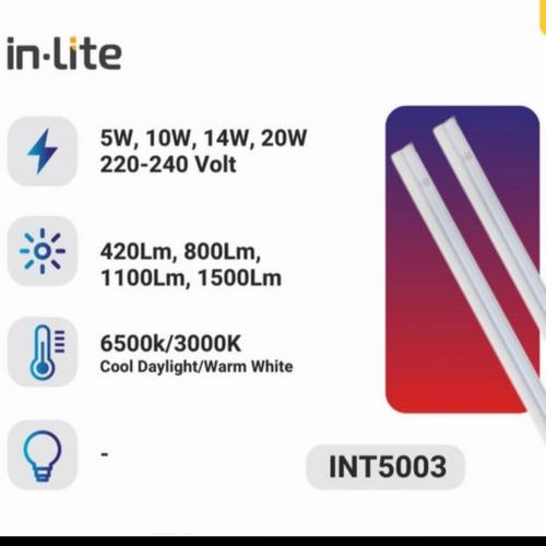 Jual Kap T5 Led INT5003 INLITE 20W - 3000K - Kota Bandung - Bursa Lampu ...