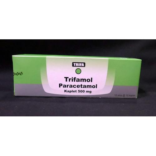 Jual Paracetamol 500mg Trifamol Forte Obat Meriang Pusing Demam 100 ...