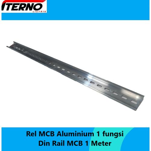 Jual Rel MCB Aluminium 1 Fungsi 1M Din Rail MCB Aluminium 1 Meter ...