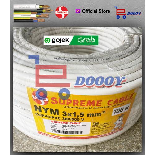 Jual 100 METER SUPREME 3 X 1,5 NYM KABEL LISTRIK TUNGGAL 3X1,5 3X1.5 1.5 - Jakarta Barat ...